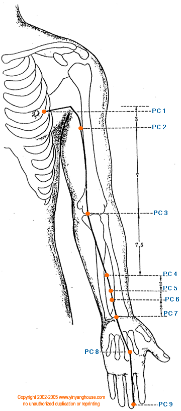 Yin Yang House | Pericardium Meridian Acupuncture Points Database
